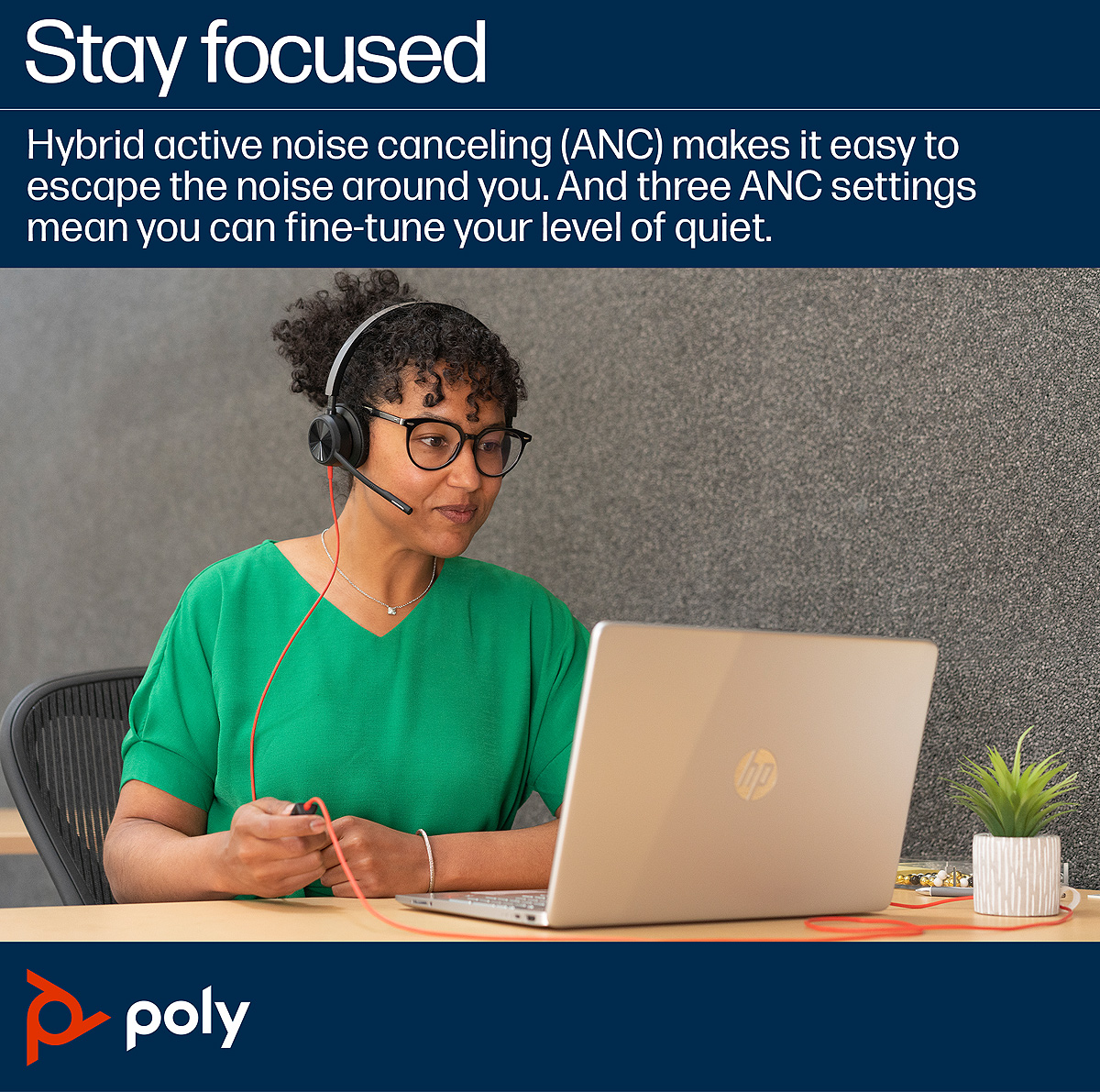 Poly Blackwire 8225 Stereo Microsoft Teams USB-C Headset +USB-C/A ...