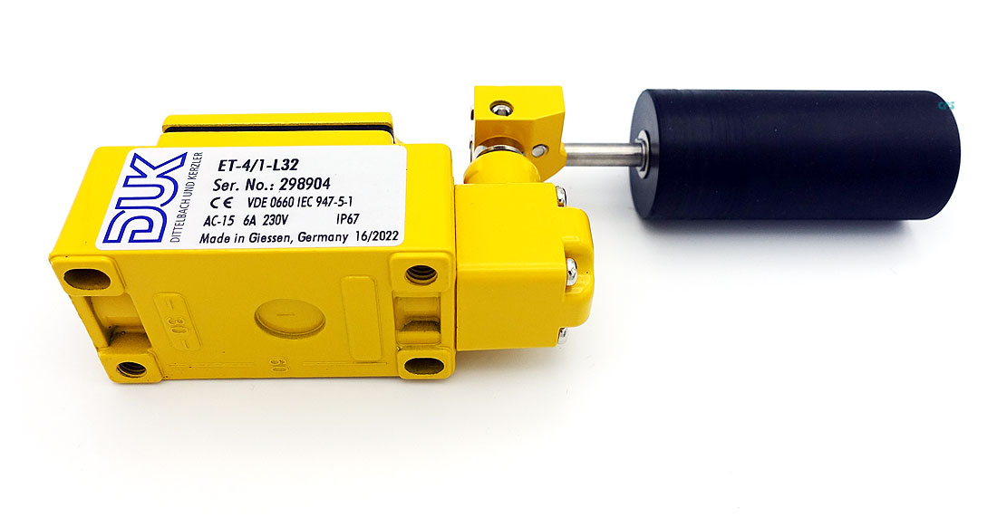 DUK Conveyor belt misalignment switch, 240VAC, 6 OR 10A, 1NO-1NC, ET-4/ ...