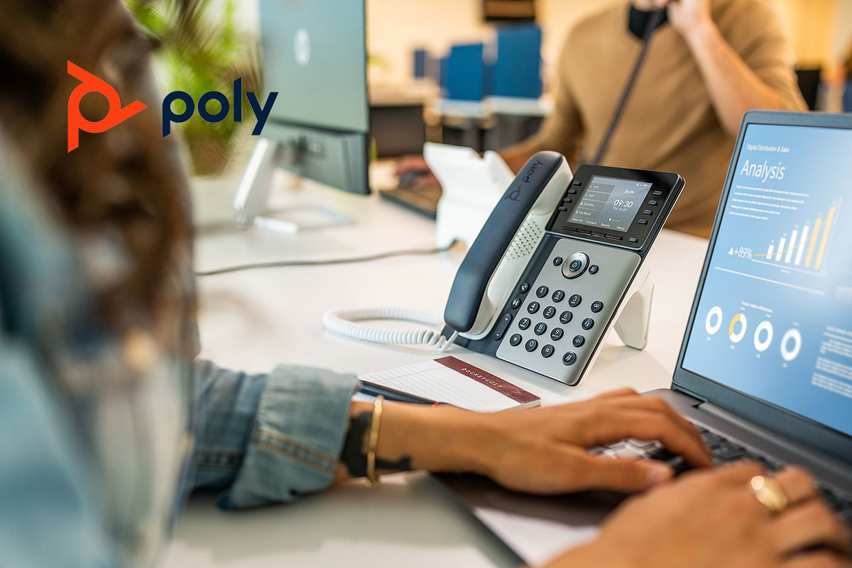 Poly Edge E220 IP Phone, PoE 82M87AA, 2200-86990-025