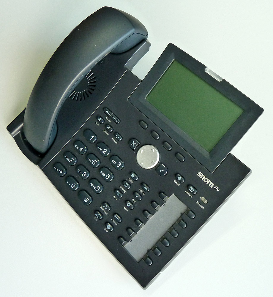 SNOM 370 SIP IP-Phone VoIP black 3039 Refurbished