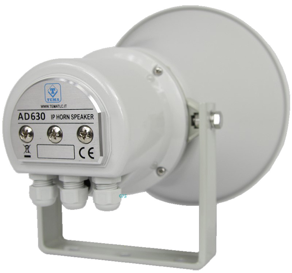 TEMA AD630S SIP IP Pressure chamber loudspeaker, gray aluminum ...