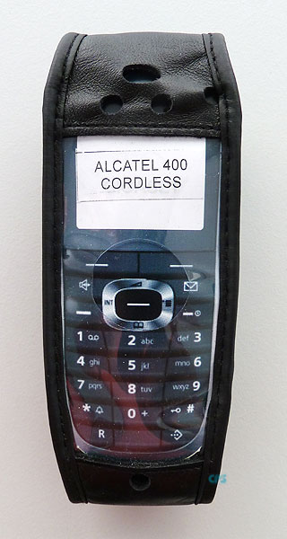 Alcatel 400 DECT Telefontasche Ledertasche mit Rotationsclip Öffnung ...