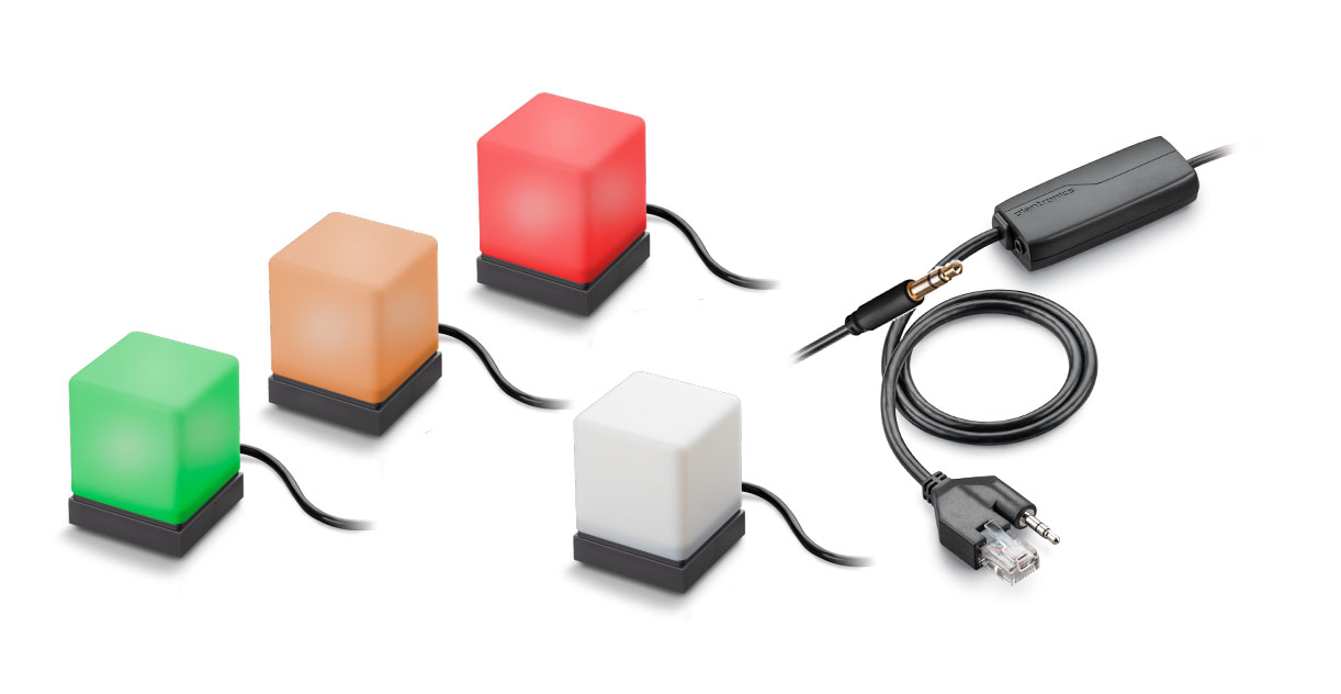 Flashing Cube Busylight Online-Indicator only for Poly EHS Cable via 3 ...