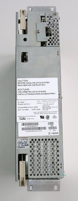 Power Supply S30122-K5950-S100-3 UPSM ZL145WA for HiPath 3700-3750 ...